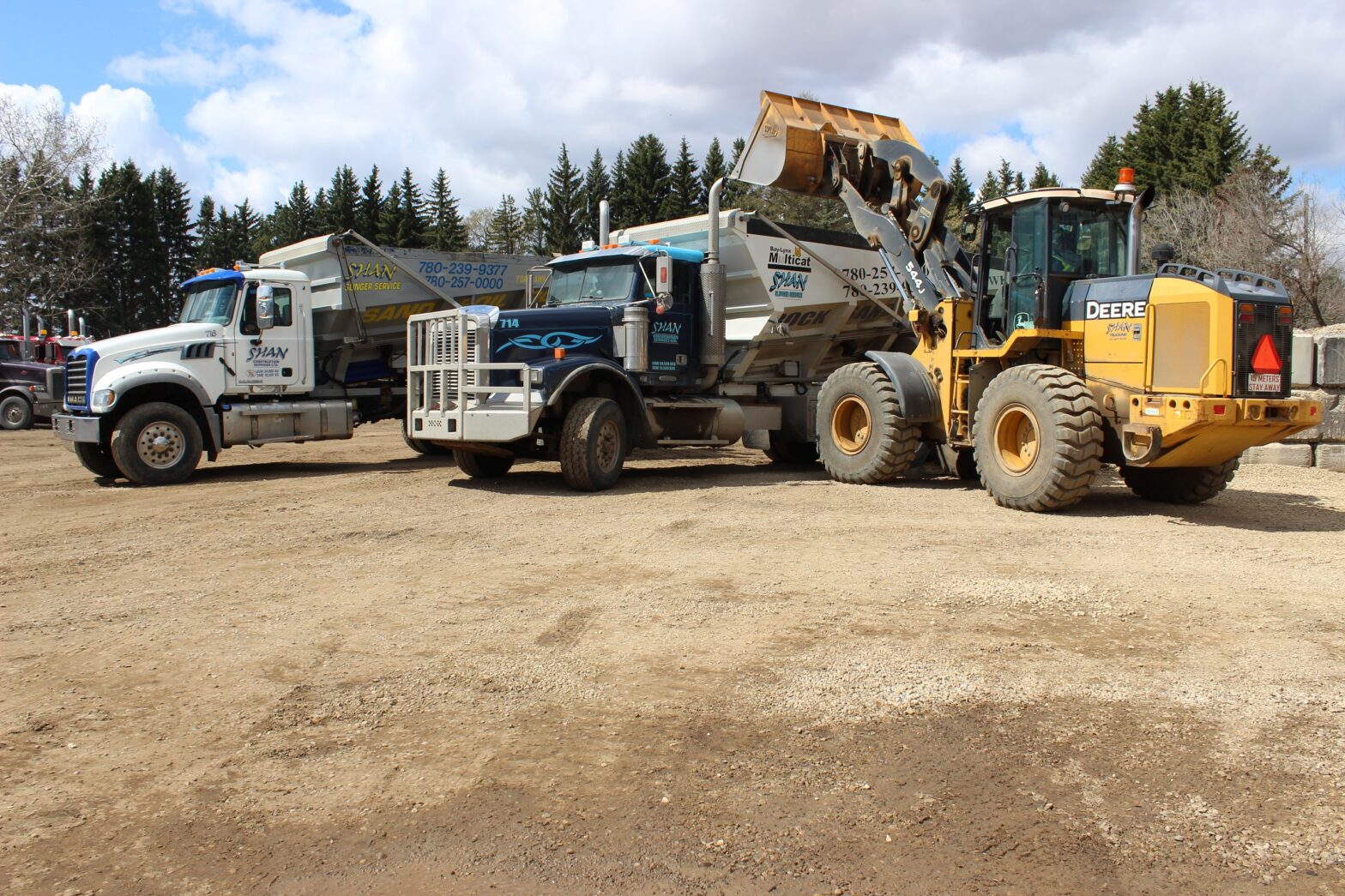 Trucking and Slinger Service Edmonton - Shan Construction